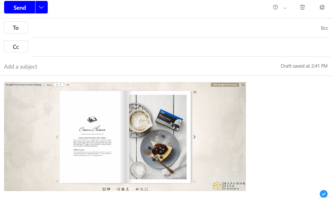 Embedding flipbooks in email | FlippingBook