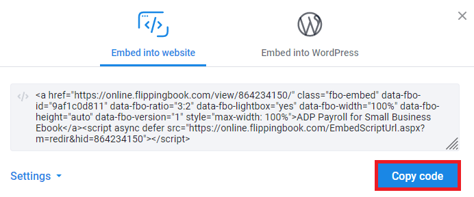 How do I embed a flipbook into my website? | FlippingBook