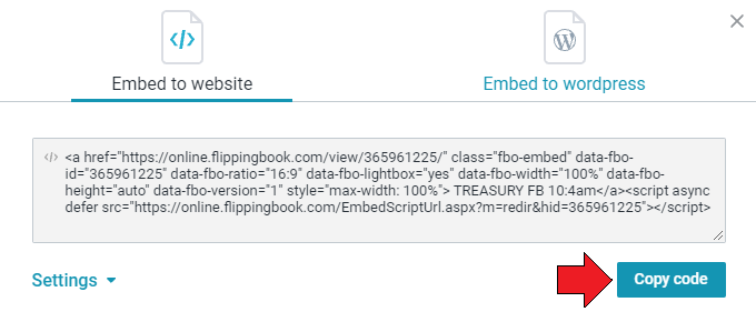 How do I embed a flipbook into my website? | FlippingBook