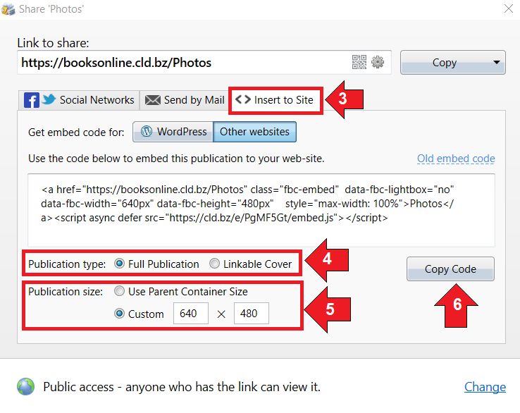 Advanced Embedding Options | FlippingBook