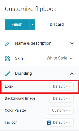 How to brand your flipbook with your logo? | FlippingBook